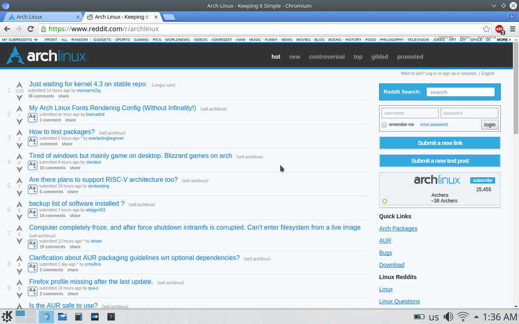 My Arch Linux Fonts Rendering Config (Without Infinality!) : r/archlinux