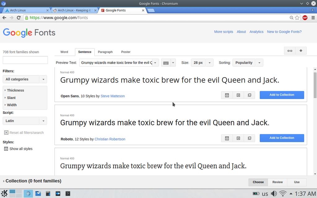My Arch Linux Fonts Rendering Config (Without Infinality!) : r/archlinux